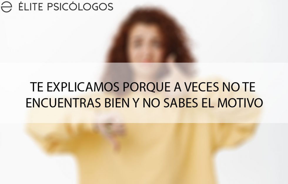 Cuando no me encuentro bien y no sé qué me pasa